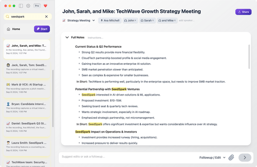 Quill Meetings | Automate Your Post-Meeting Workflow – Tasks, Emails, & CRM